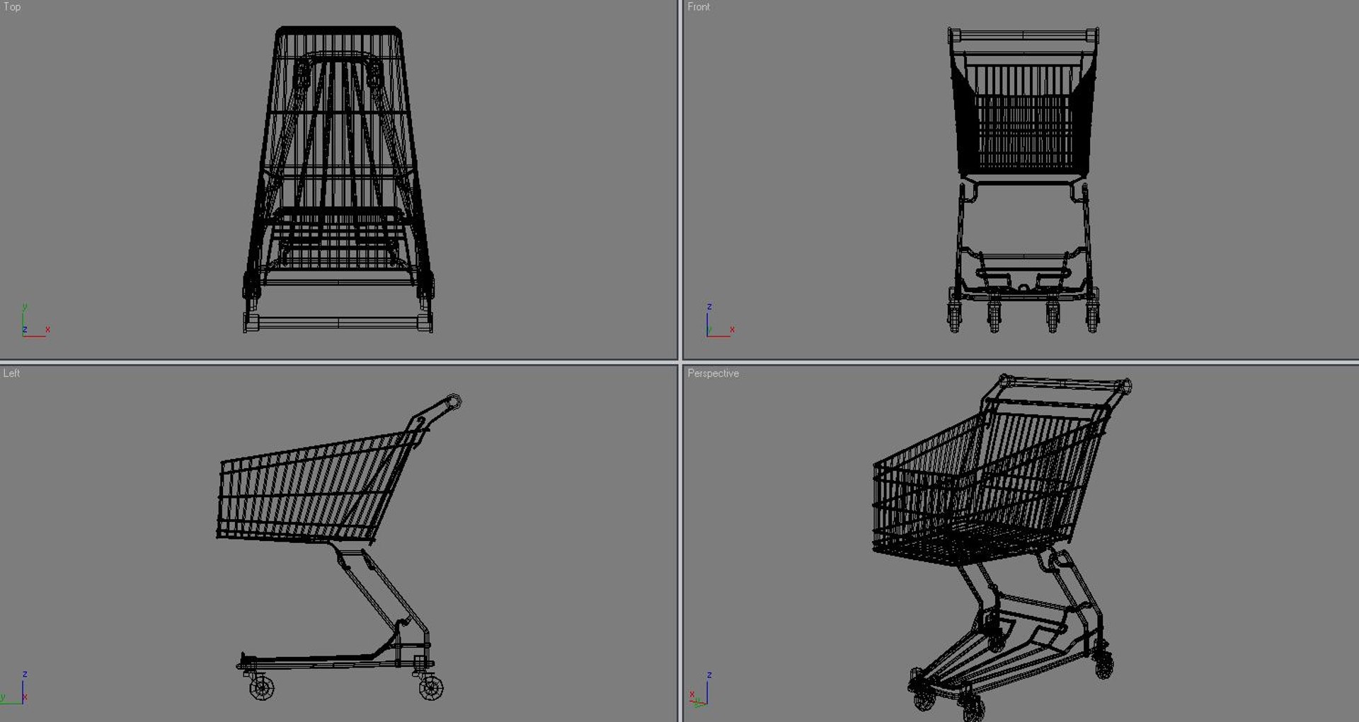 3d shop cart shoppingcart model