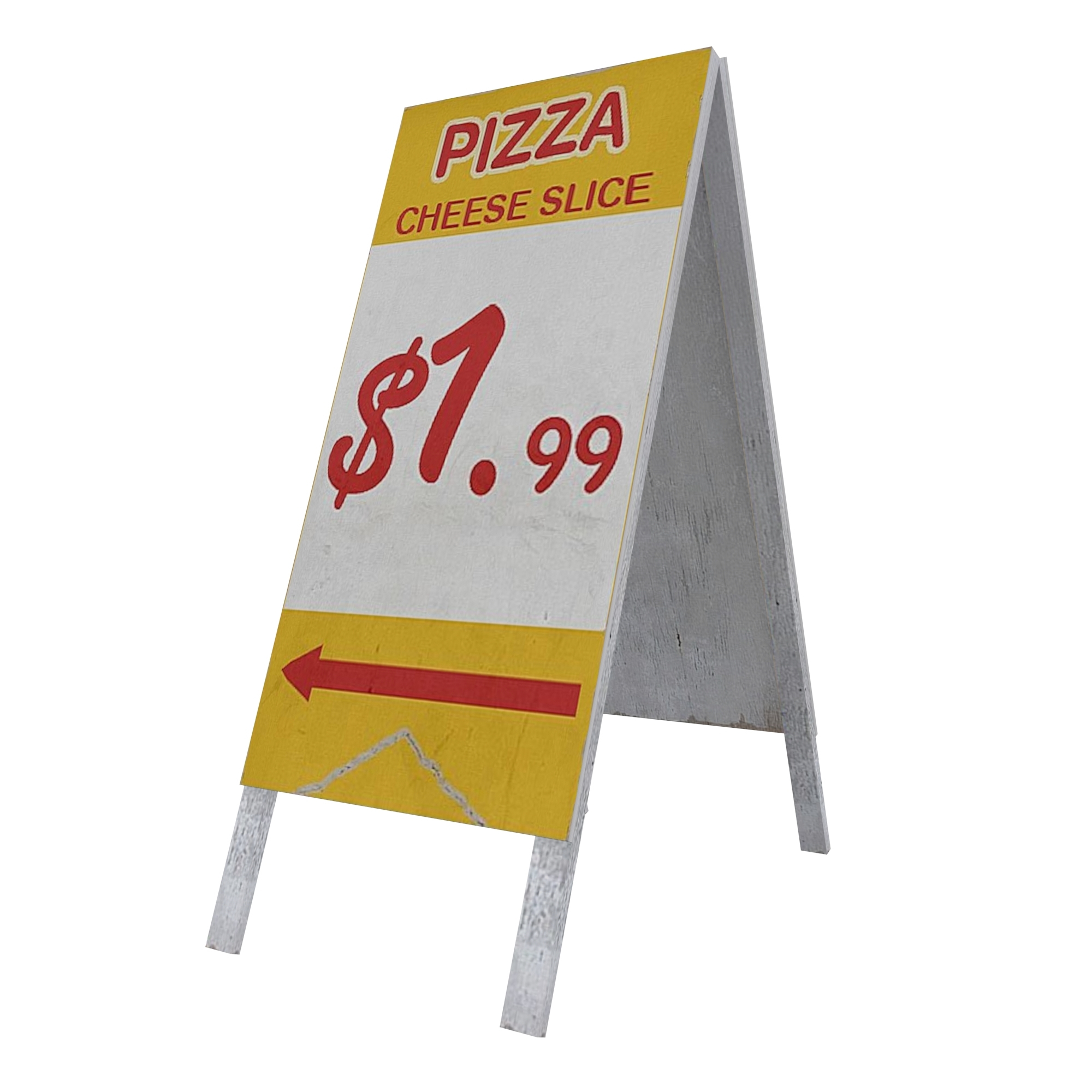 Sidewalk signs 19 model - TurboSquid 1513402