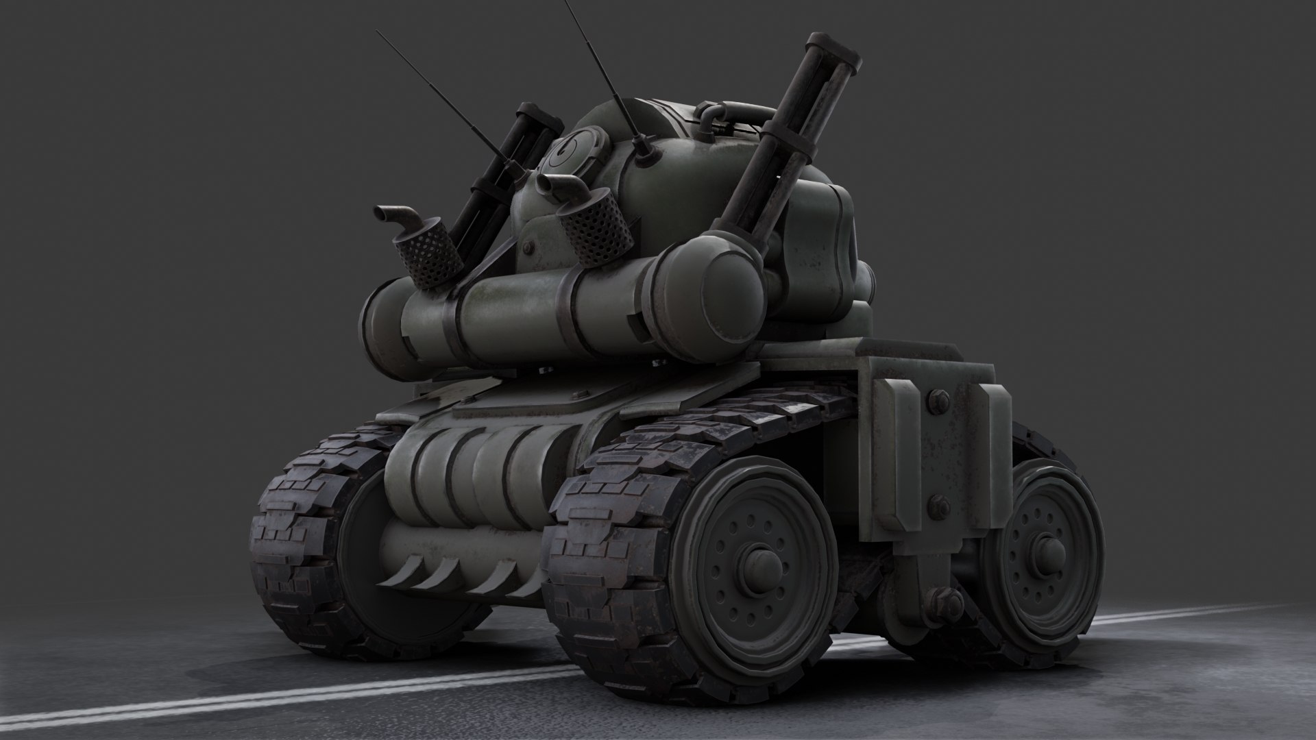 3D Metal Slug Tank Model - TurboSquid 1612680