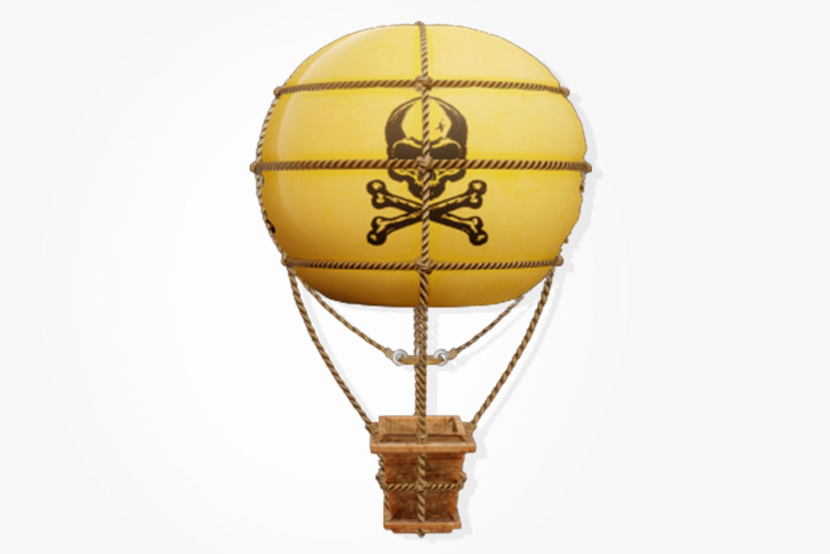 3D Hot Air Balloon 3D Model - TurboSquid 2123910