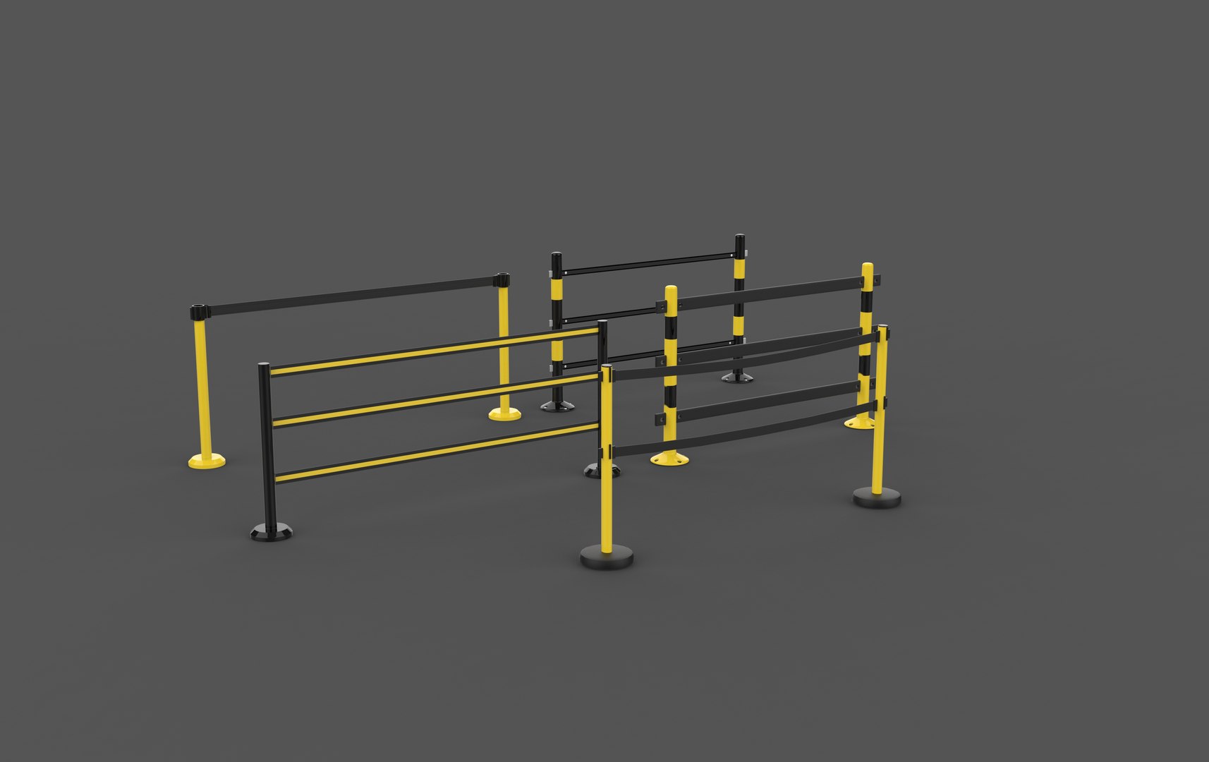 3D 3D Police Barricade 3D Model Model - TurboSquid 2469677