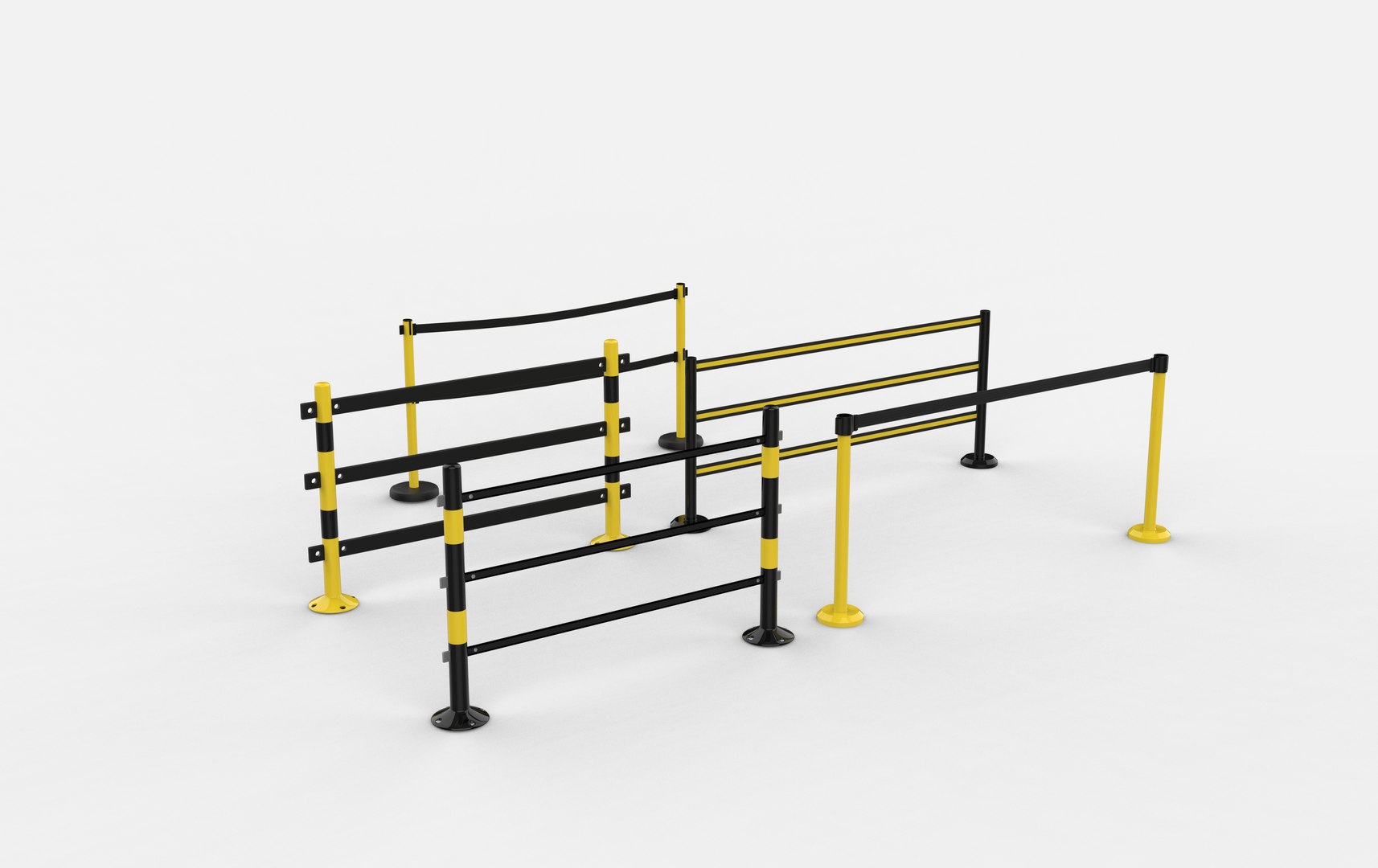 3D 3D Police Barricade 3D Model Model - TurboSquid 2469677