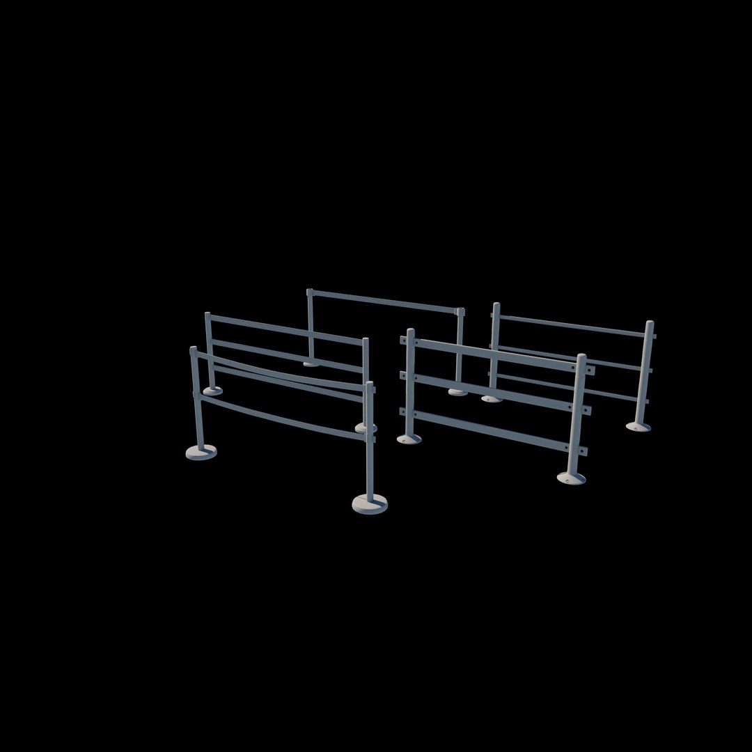 3D 3D Police Barricade 3D Model Model - TurboSquid 2469677