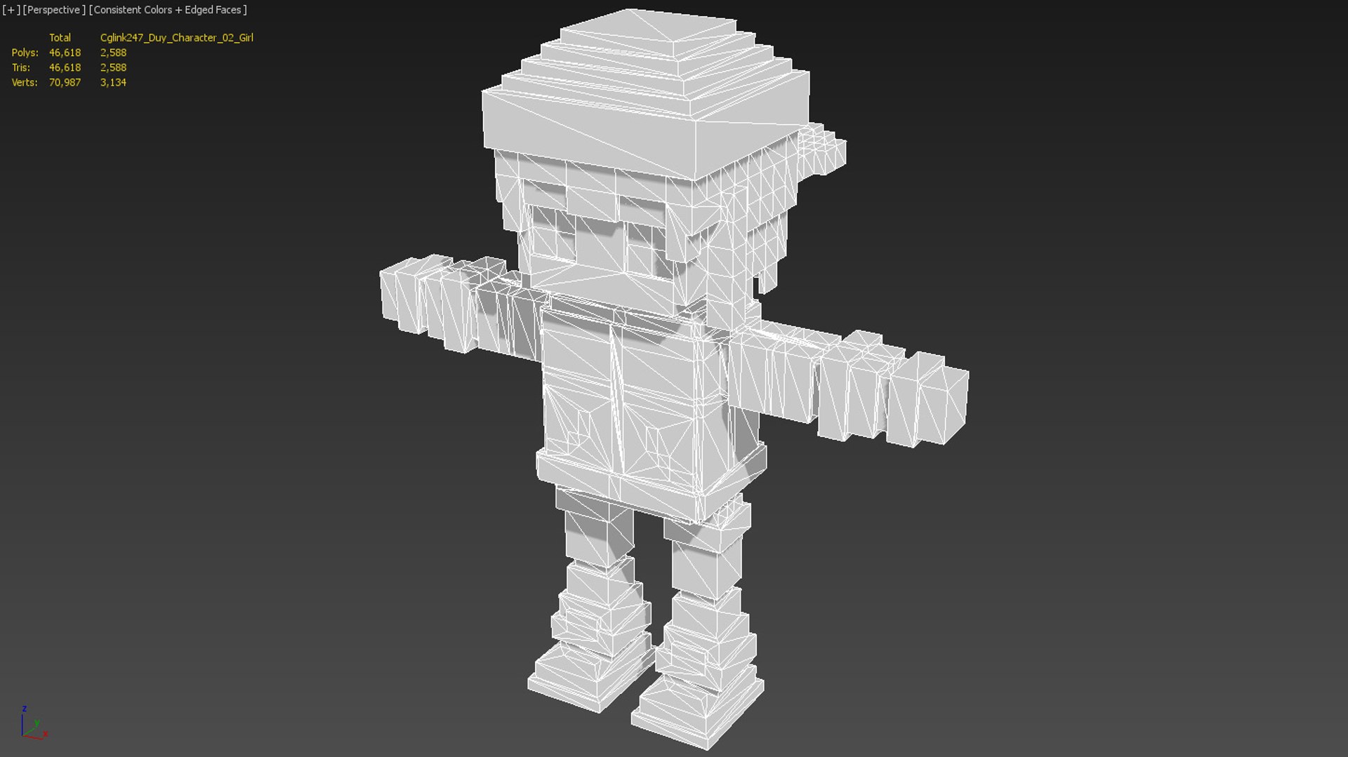 3D character voxel model - TurboSquid 1362432