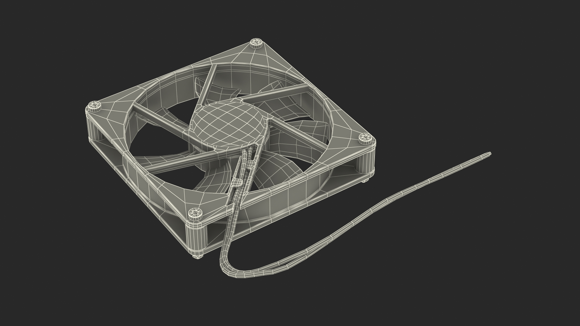 3D DC 12V 90mm Case Fan Model - TurboSquid 1848610
