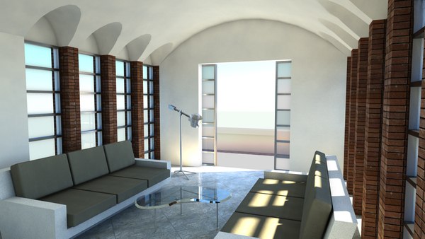 3d model living room