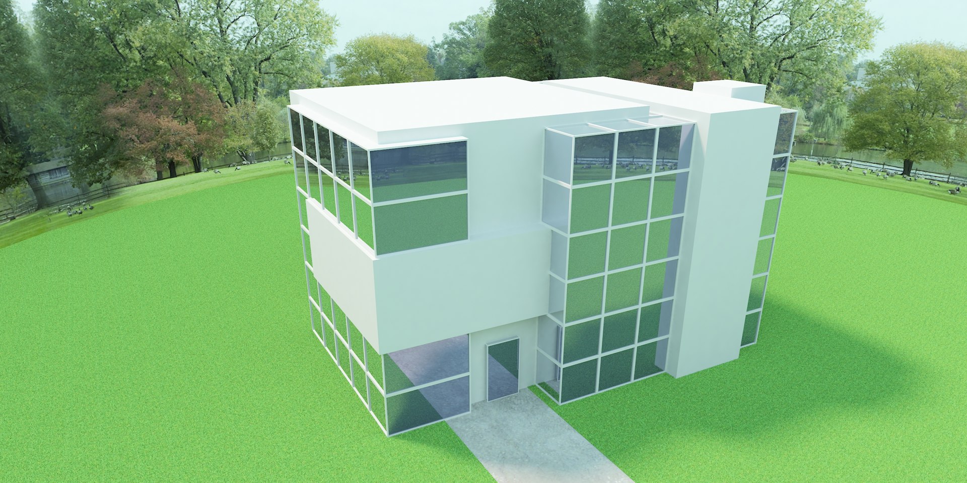 Modern House Model - TurboSquid 1212970