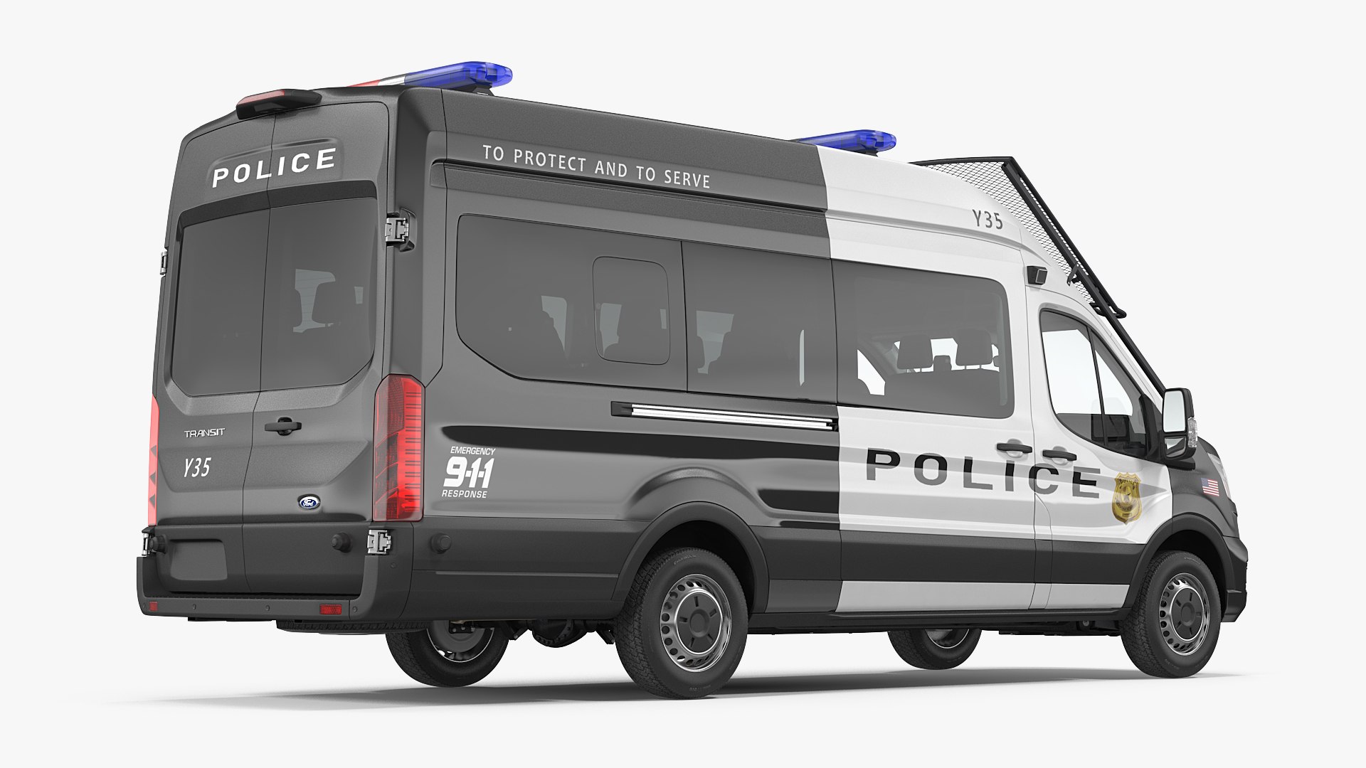 3D Transit Police Van 2020 - TurboSquid 1493306