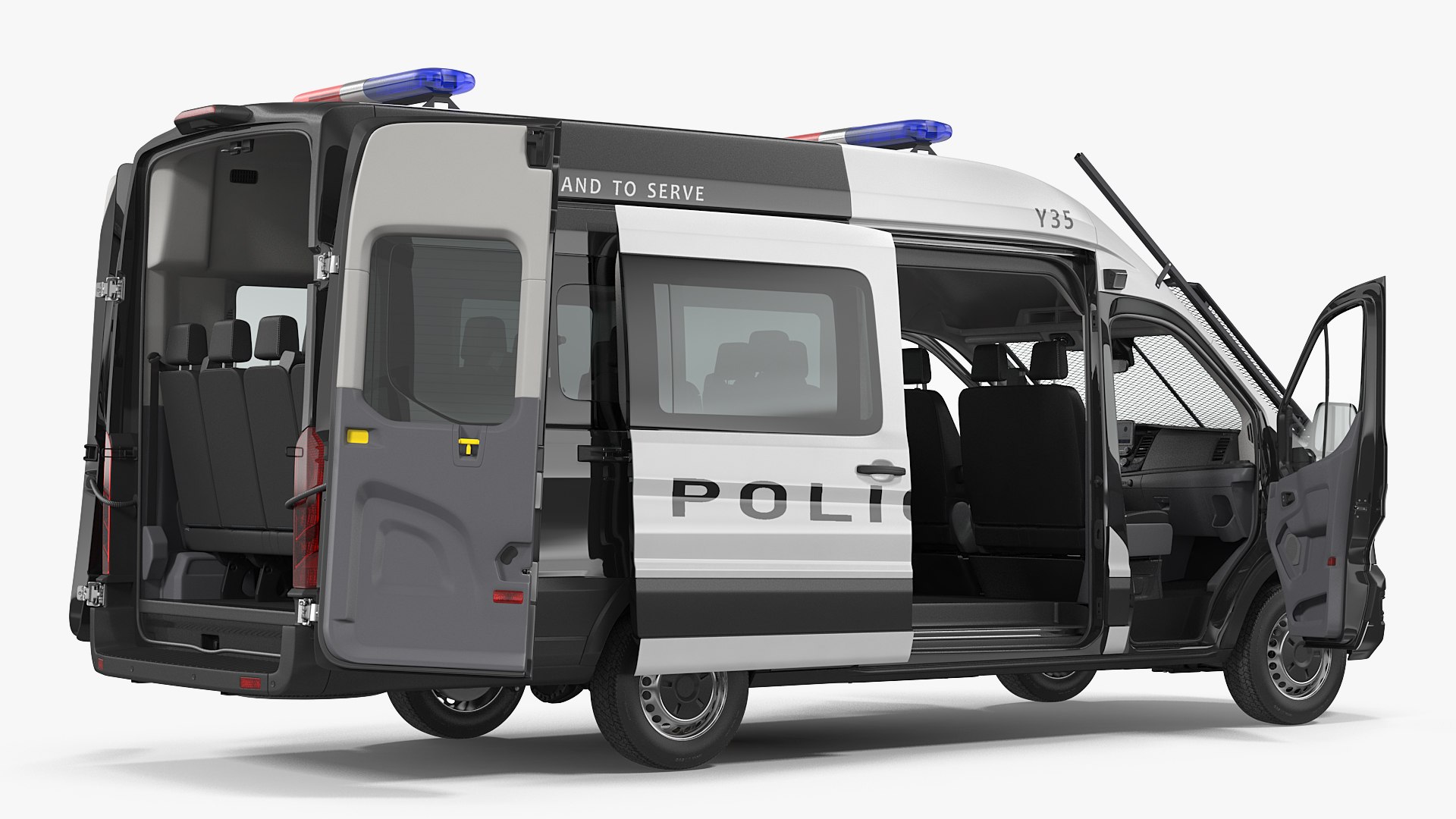 3D Transit Police Van 2020 - TurboSquid 1493306