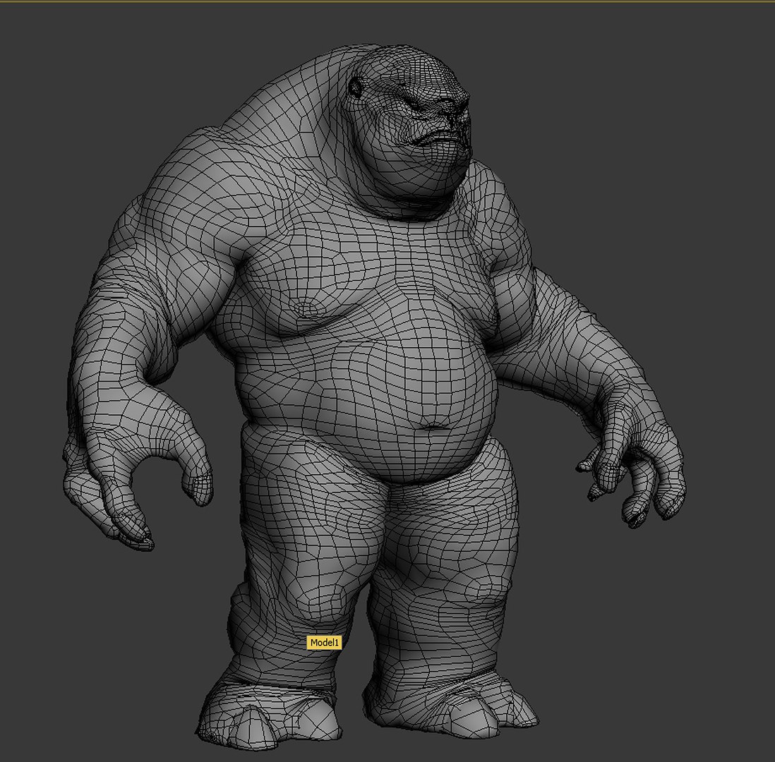 3D Ogre Creature - TurboSquid 1848423