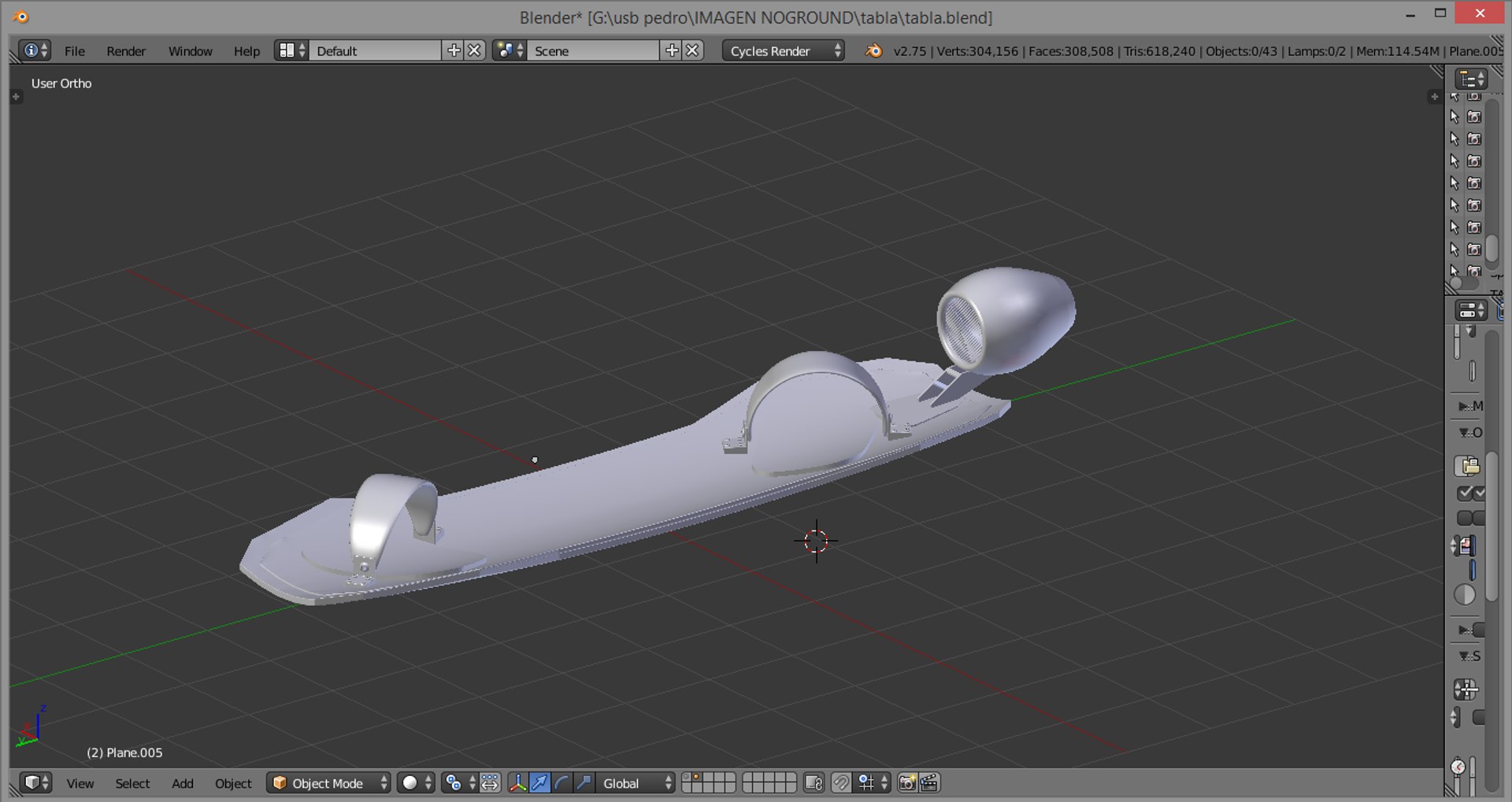 Skateboard Fly Board 3d Blend