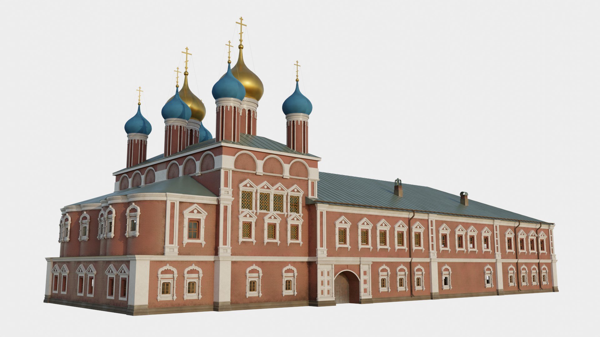 3D The Chudov Monastery Cathedral Model - TurboSquid 2054330