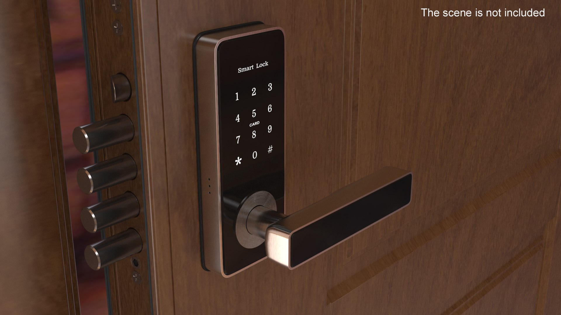 Smart Handle Lock Liliwise H11A 3D Model - TurboSquid 1922259