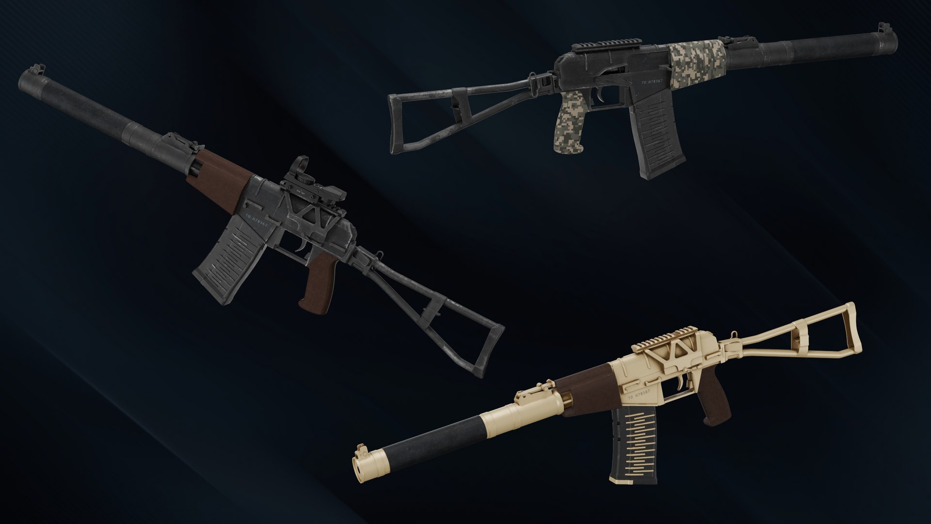 Assault Rifle Customizable Weapon Pack UE - Blender 3D Model - TurboSquid 2356540