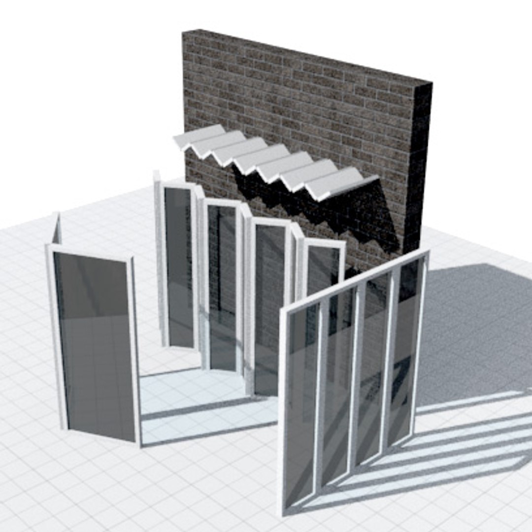 3D parametric folding panel - TurboSquid 1203764