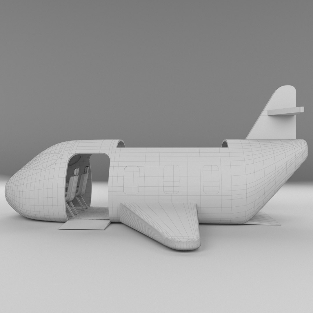 3D Interactive Plane - TurboSquid 1461229