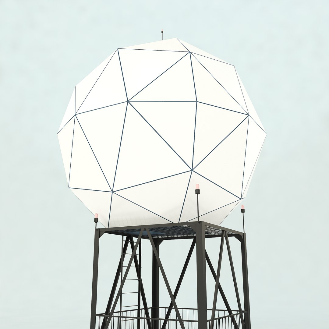 Weather Radar Tower 3D - TurboSquid 1644778