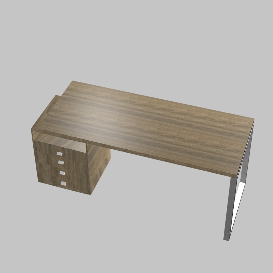 Desk Blender 3D Model - TurboSquid 1232007