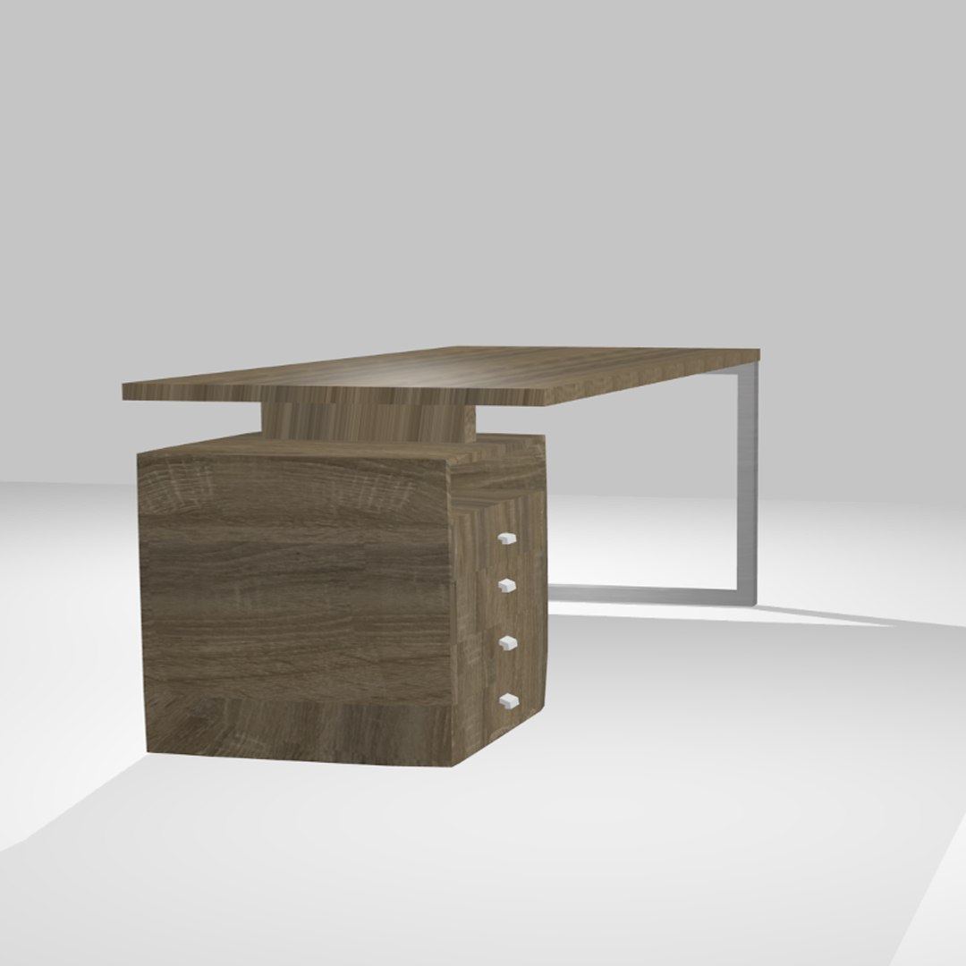 Desk Blender 3D Model - TurboSquid 1232007