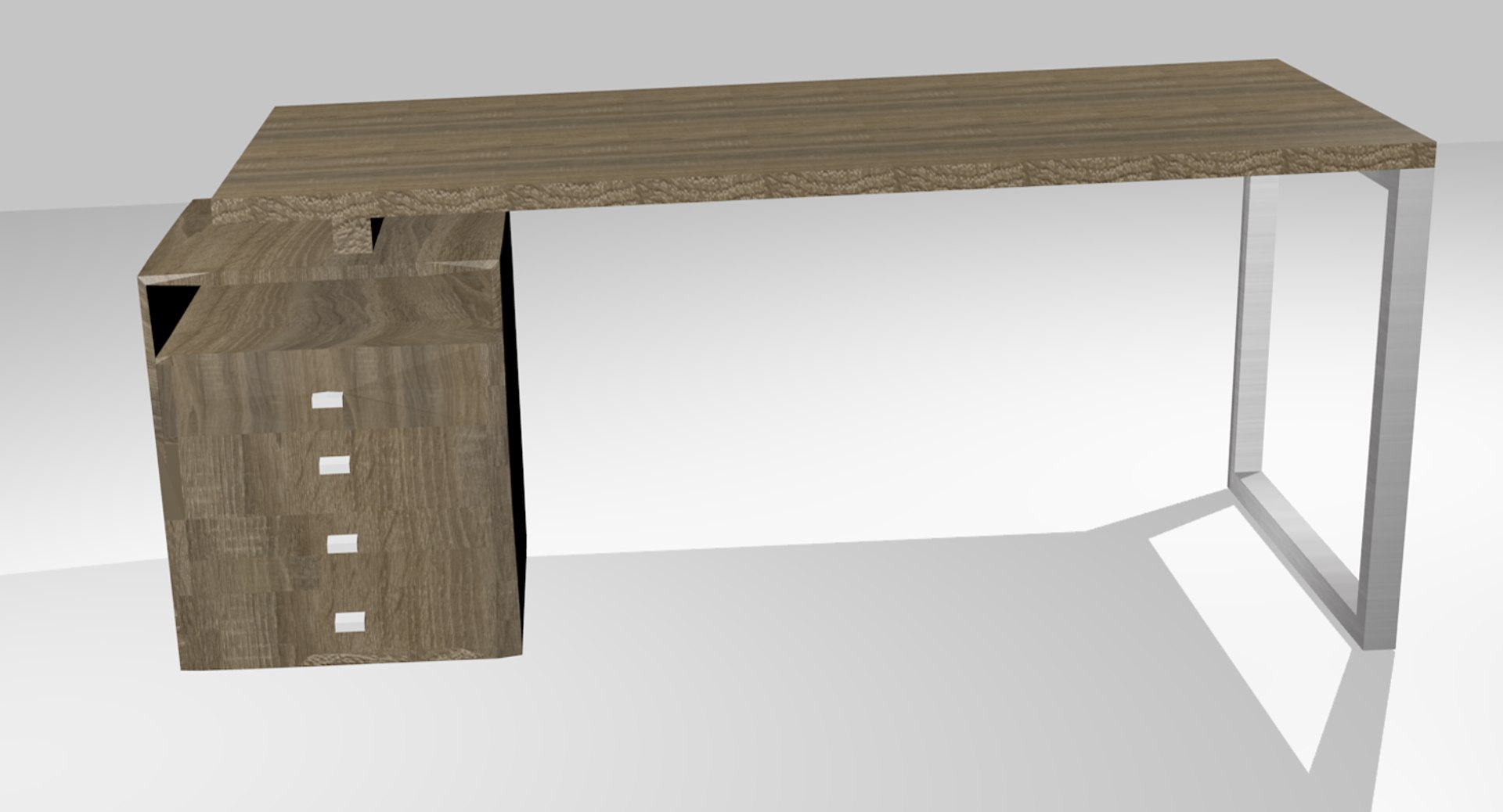 Desk Blender 3D Model - TurboSquid 1232007