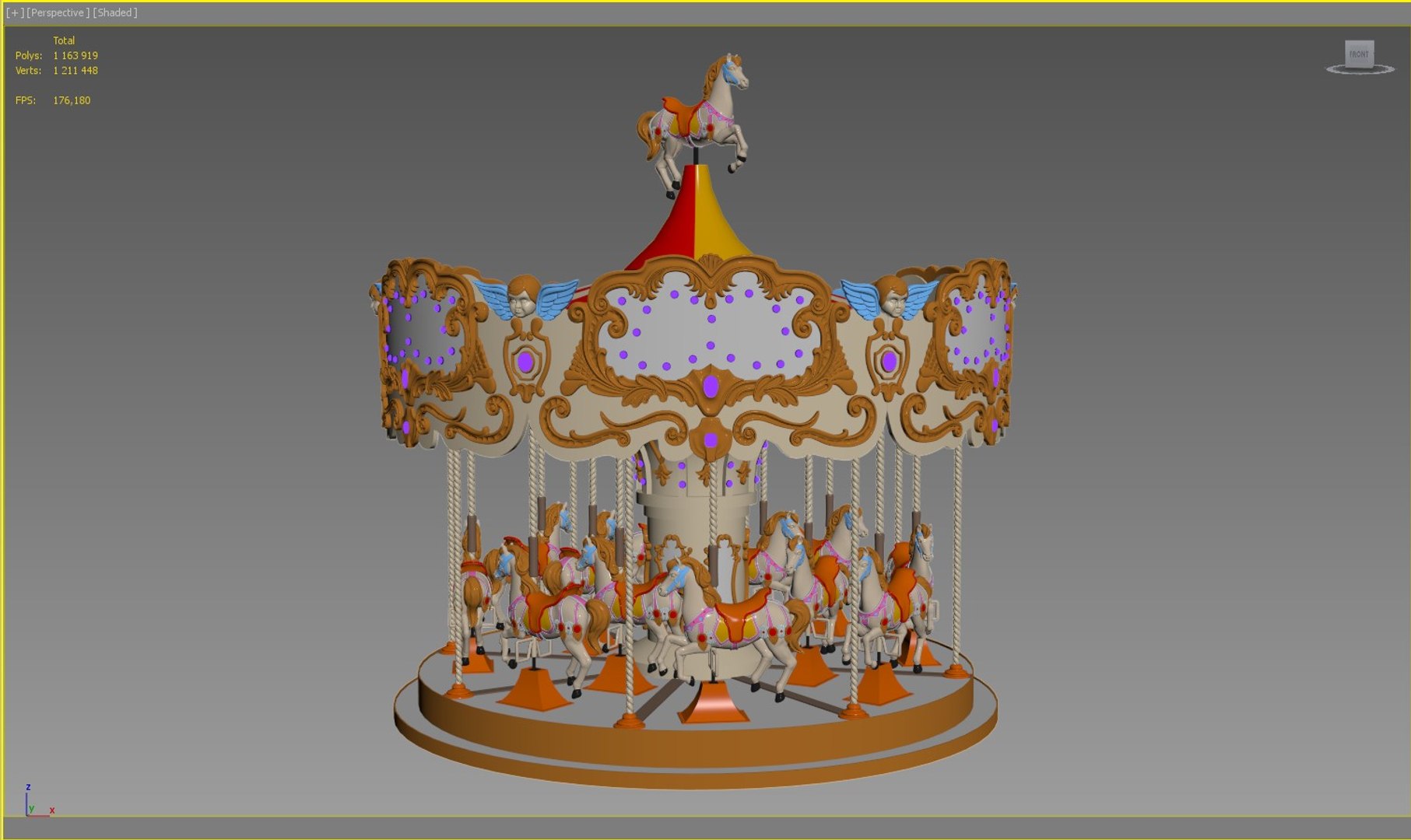 Carousel 3D Model - TurboSquid 1858493