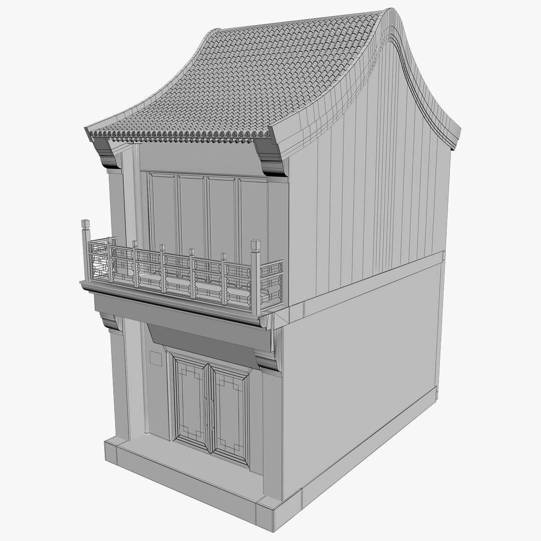 Asian Building 3D Model - TurboSquid 1274851