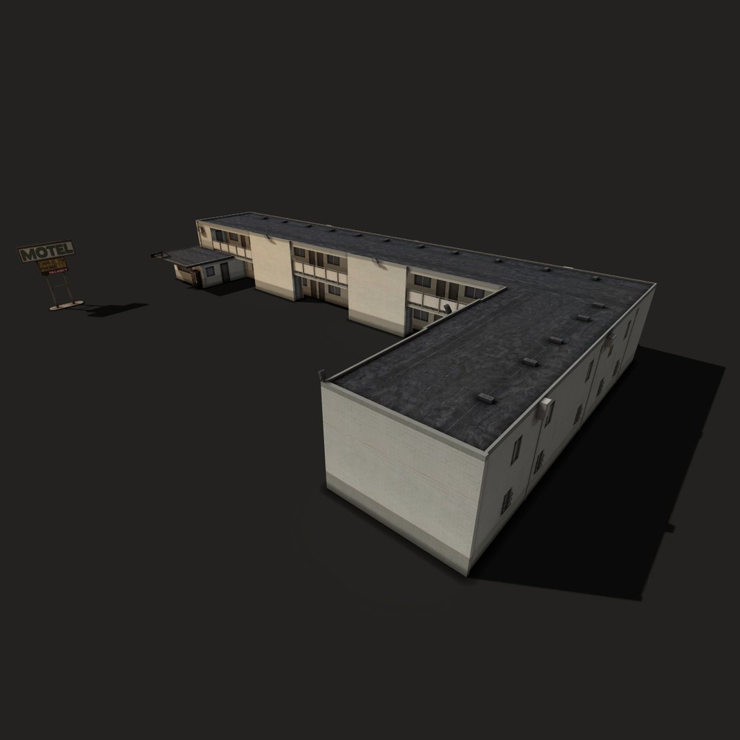 Motel Building 3d Max