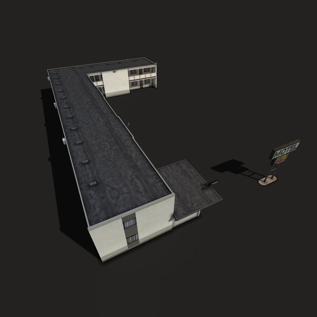 Motel Building 3d Max