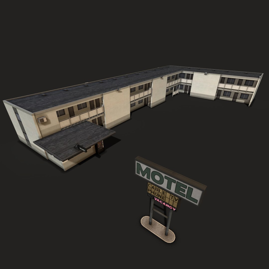 Motel Building 3d Max