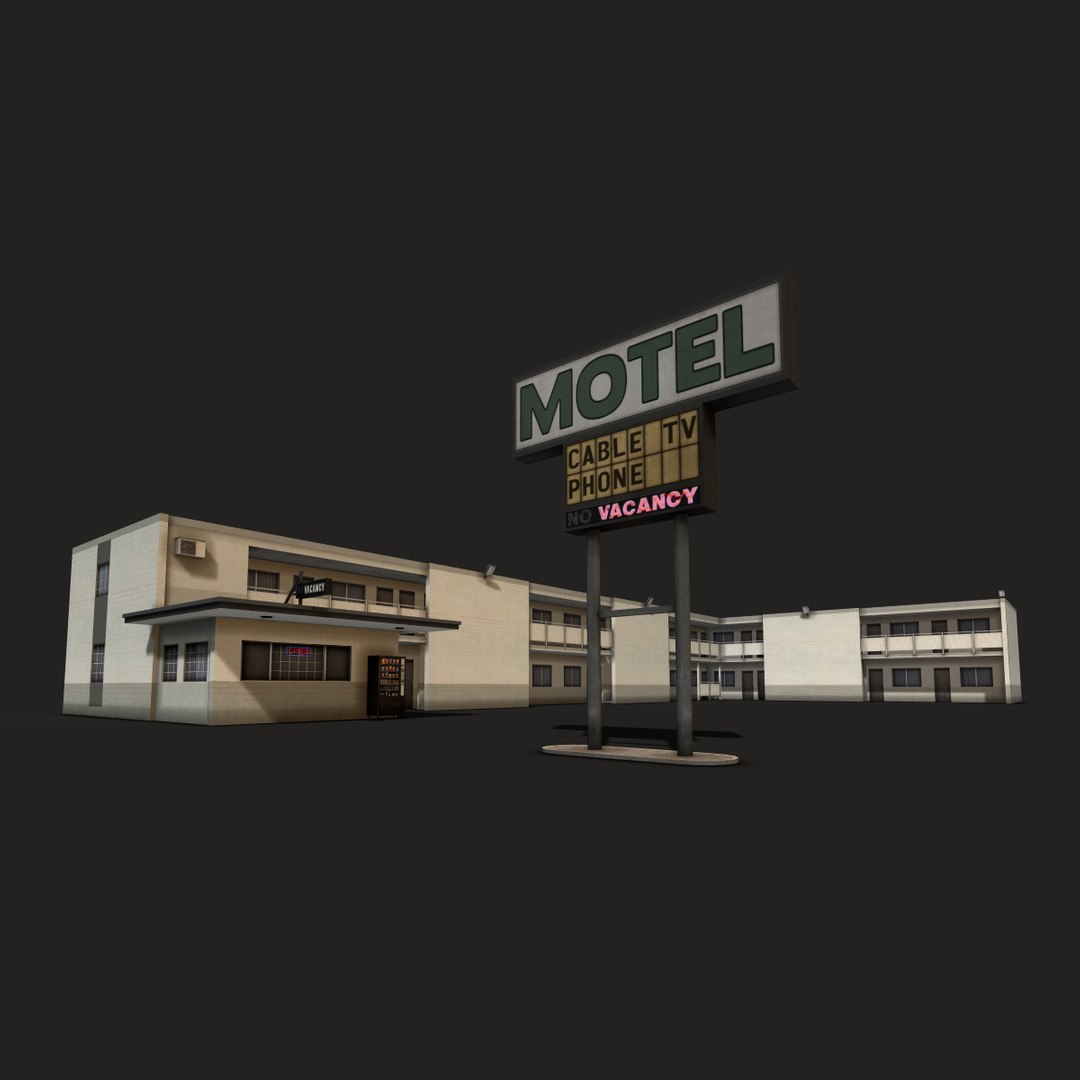Motel Building 3d Max