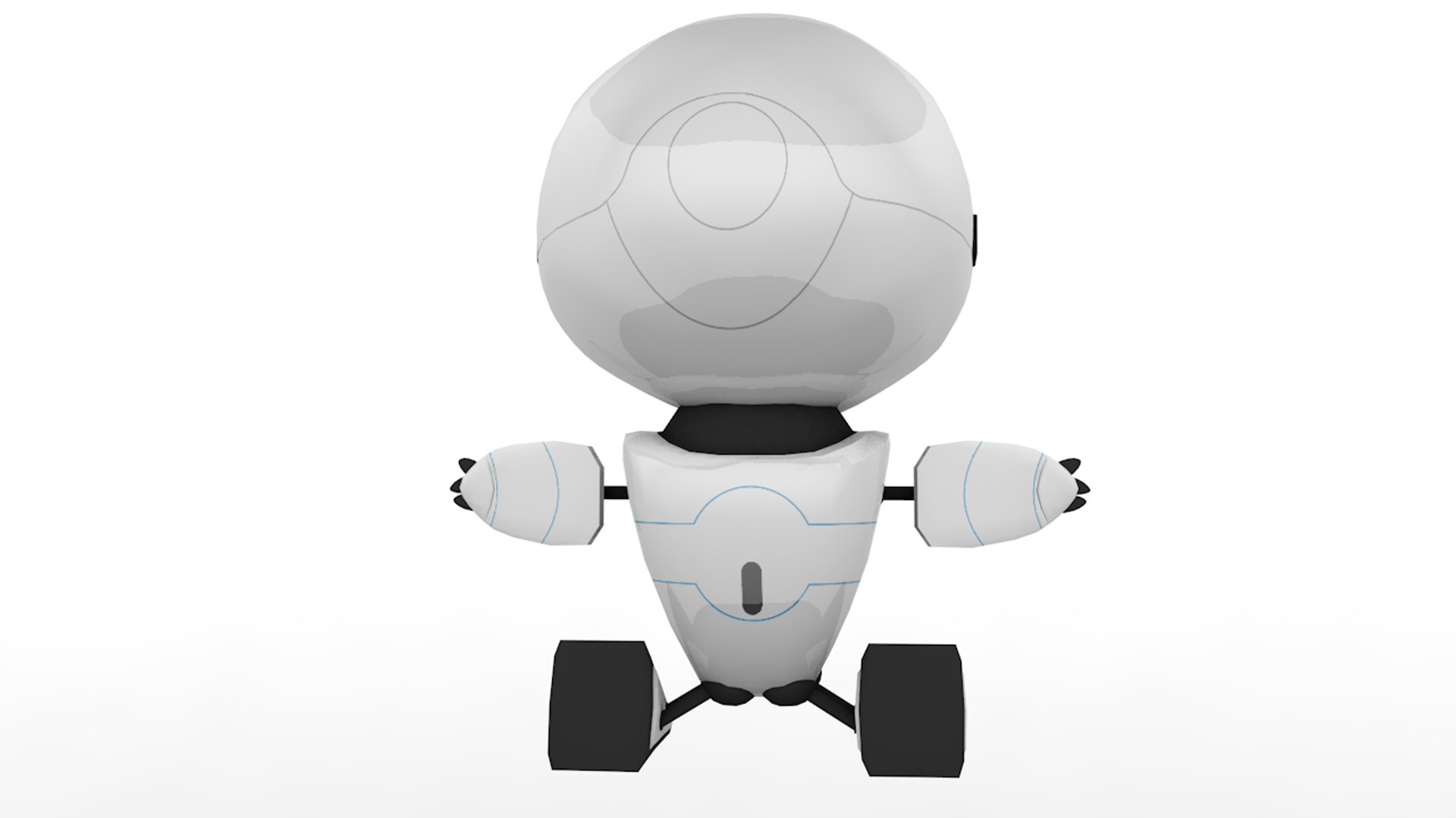3D Model Cartoon Rigged Robot - TurboSquid 1320152