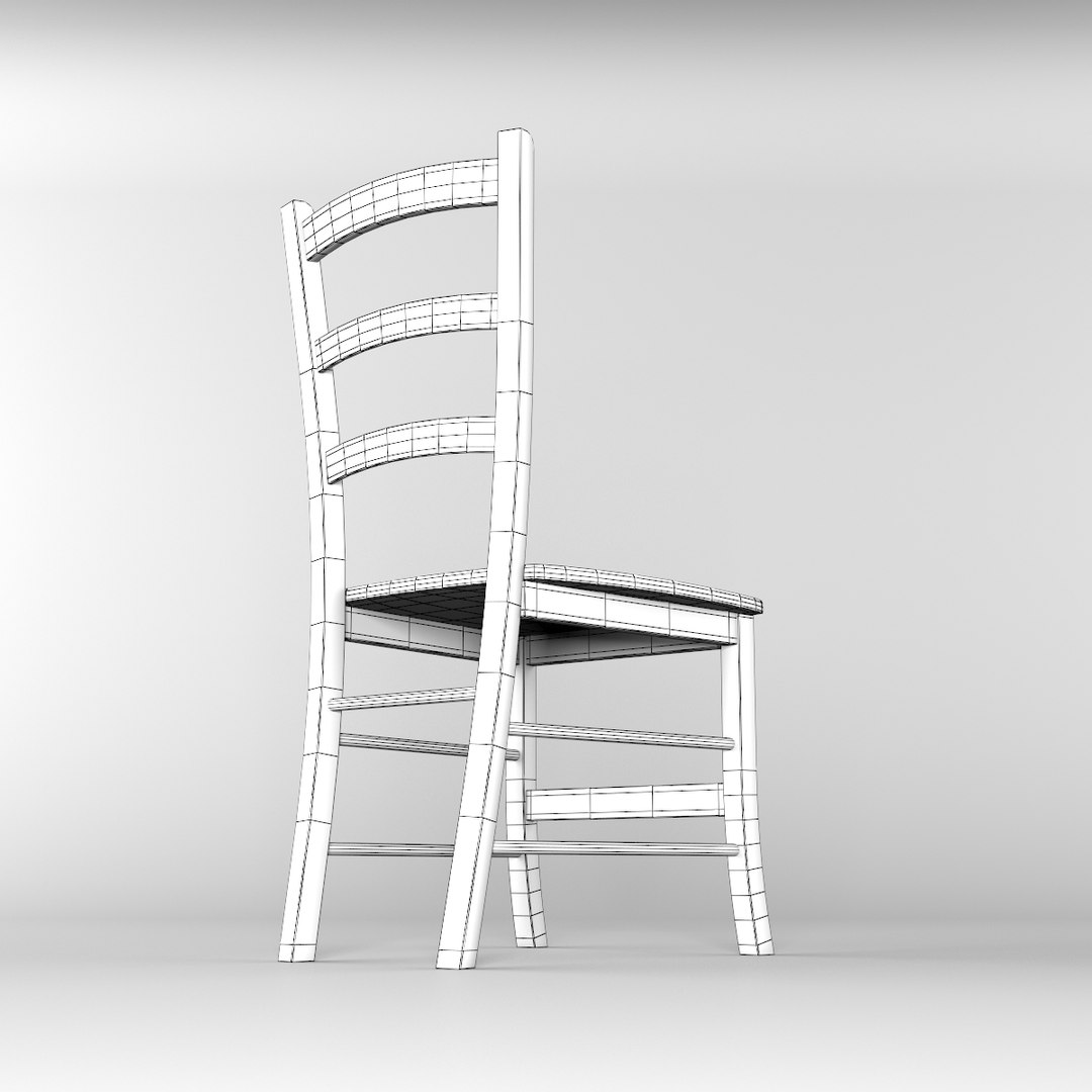 3d Max Chair Modeled Bistro