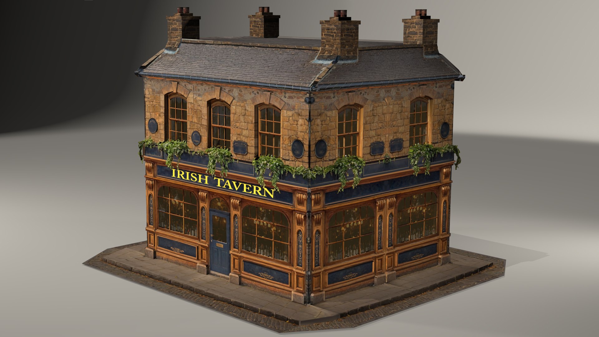 Irish Pub Model - TurboSquid 2254459