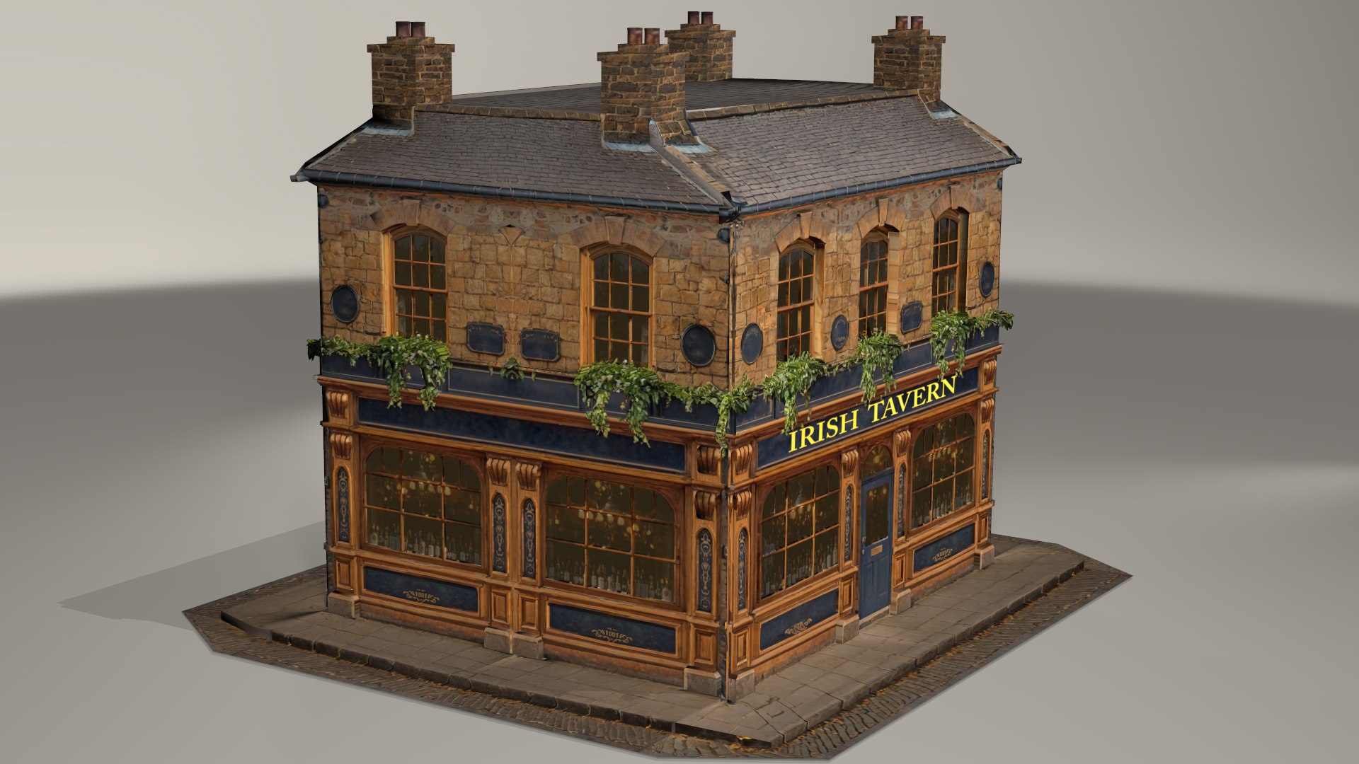 Irish Pub Model - TurboSquid 2254459