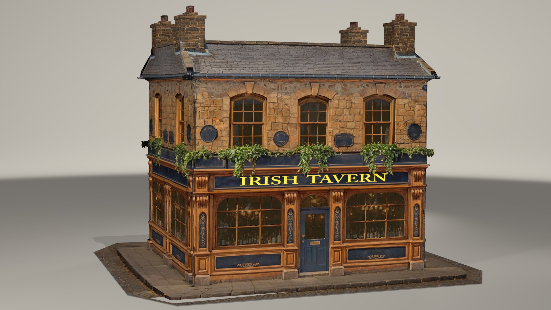 Irish Pub Model - TurboSquid 2254459
