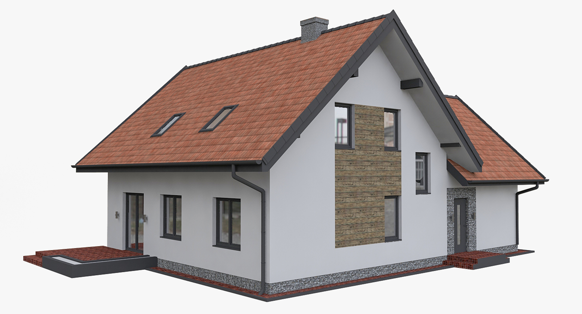 3D model european modern house - TurboSquid 1441361