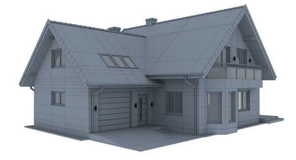 3D model european modern house - TurboSquid 1441361