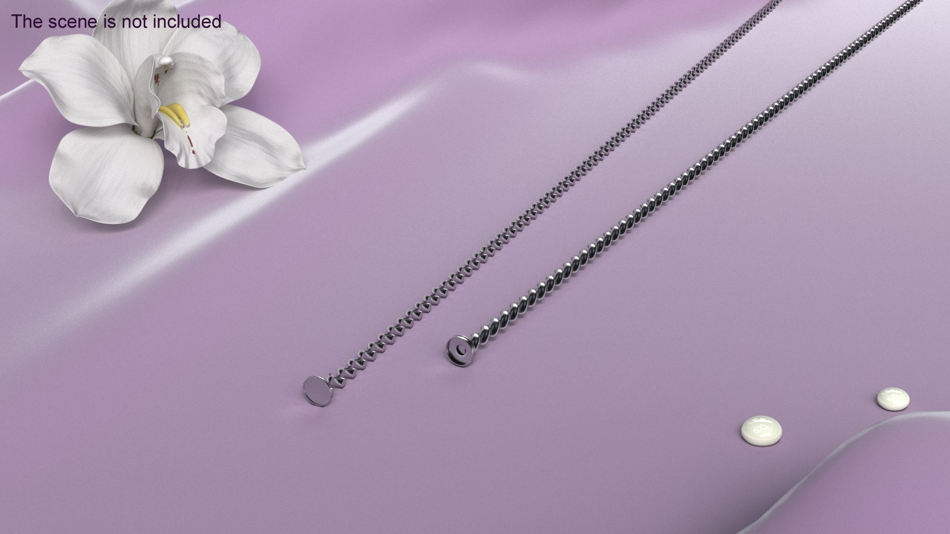 3D San Marco Jewelry Silver Chain Model - TurboSquid 2243957