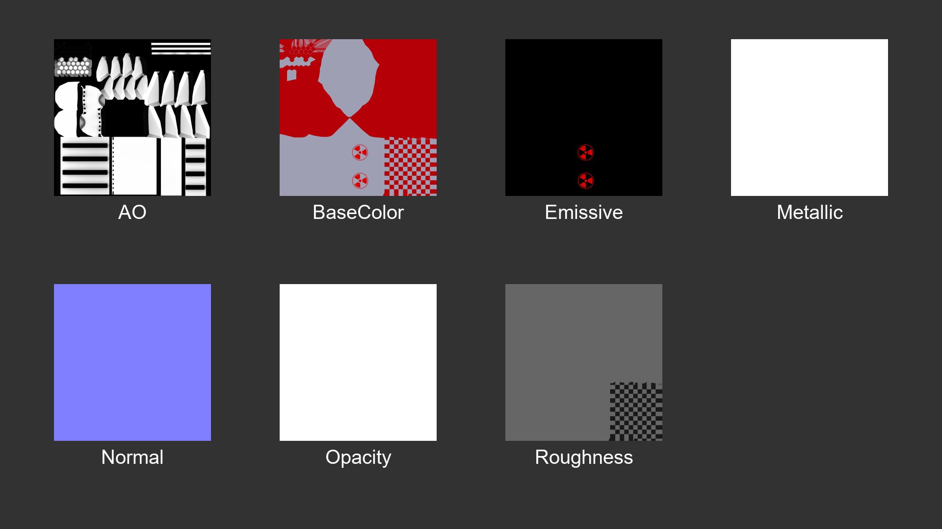 Red Silver Nuclear Missile Stylized Icon 3D Model - TurboSquid 2423054
