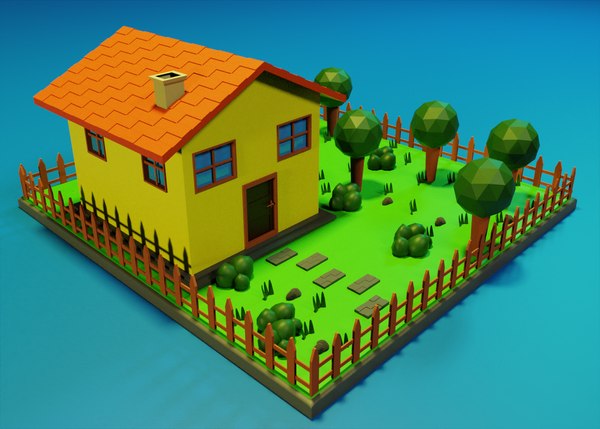 modelo 3d Casa Low Poly gratis - TurboSquid 1691894