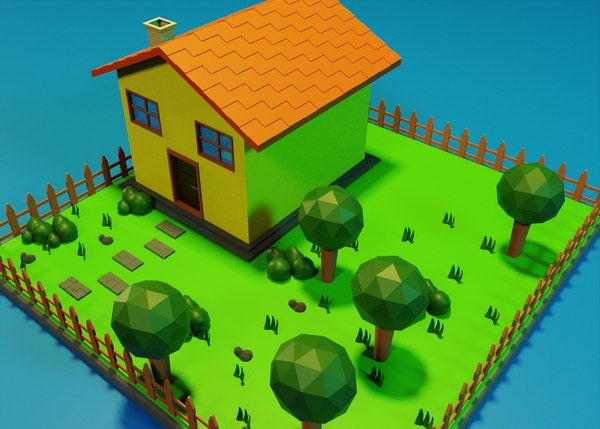 modelo 3d Casa Low Poly gratis - TurboSquid 1691894