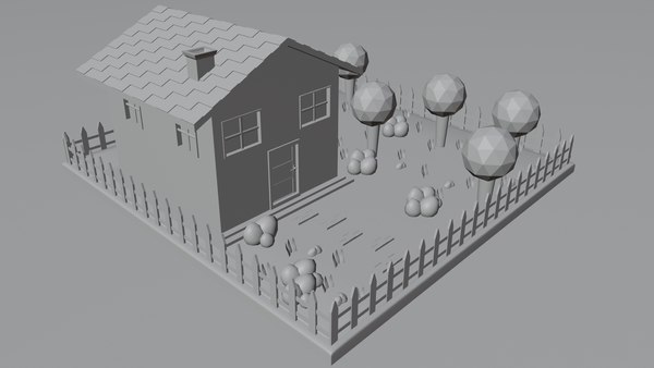 modelo 3d Casa Low Poly gratis - TurboSquid 1691894
