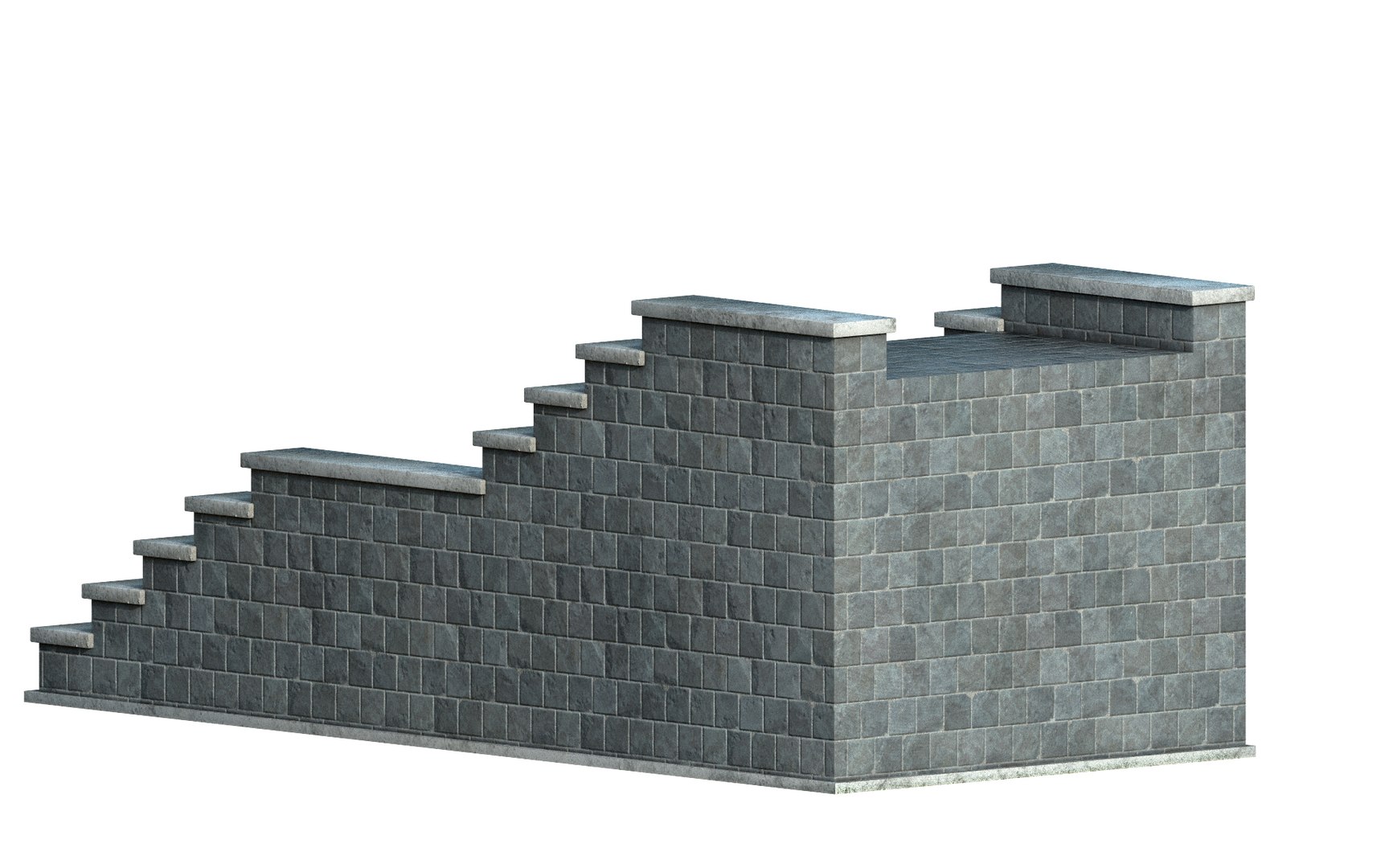 3D stone stairs - TurboSquid 1542836