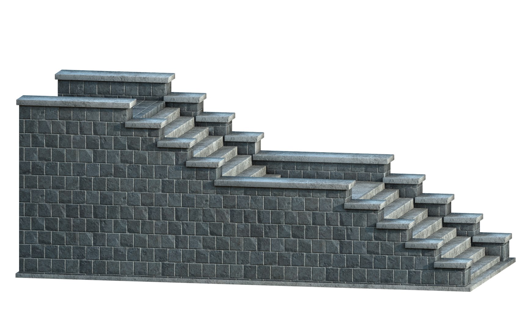 3D stone stairs - TurboSquid 1542836