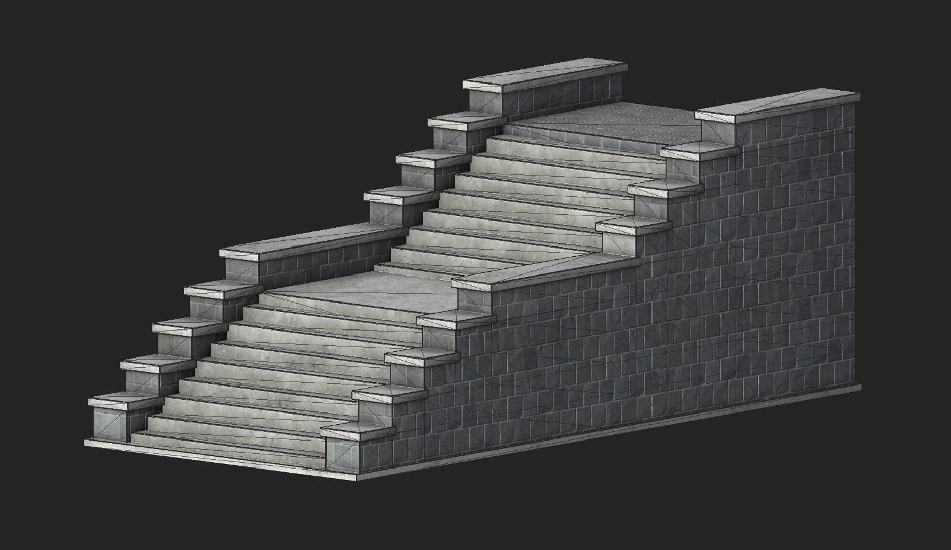 3D stone stairs - TurboSquid 1542836
