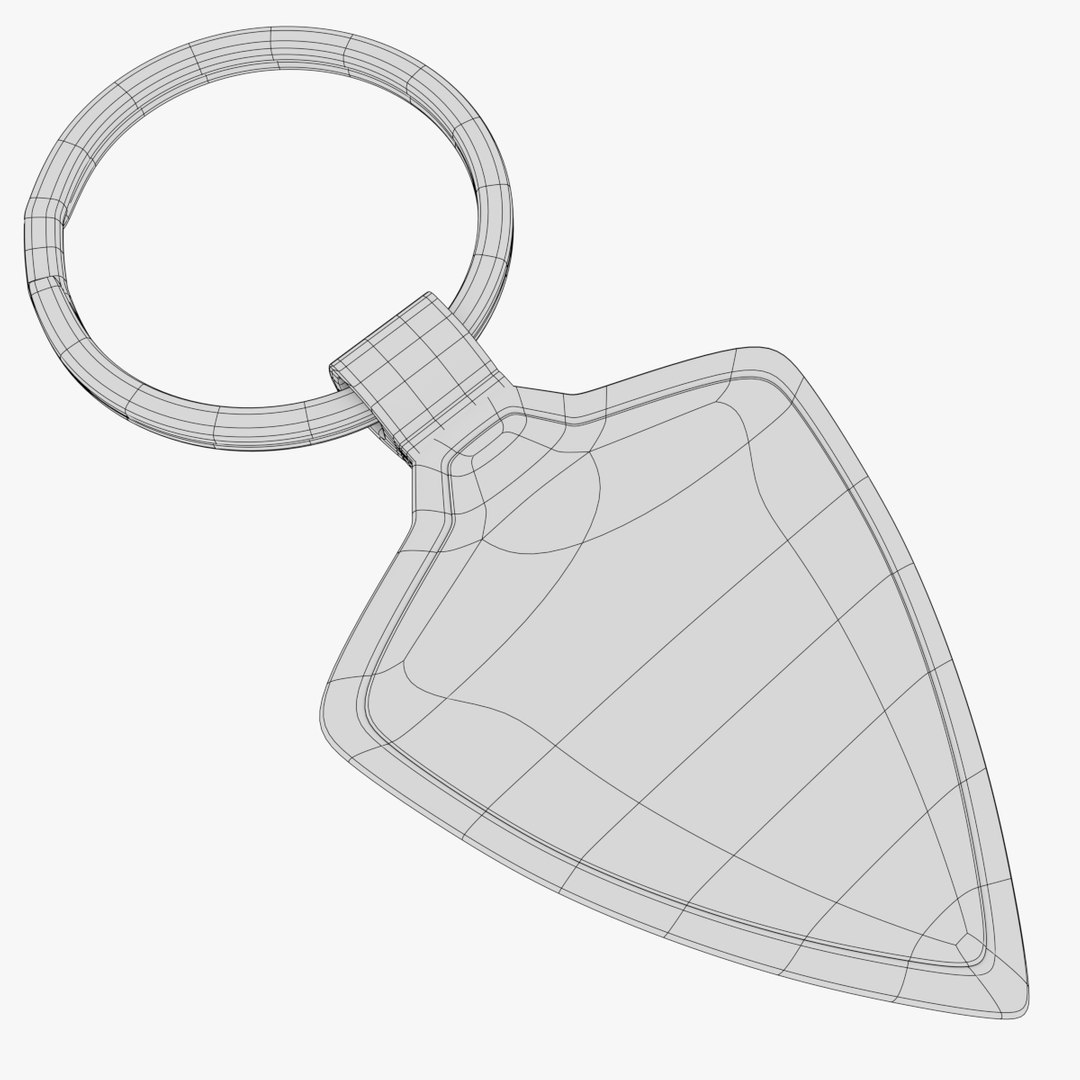 Keyring Ring Keys 3d Model