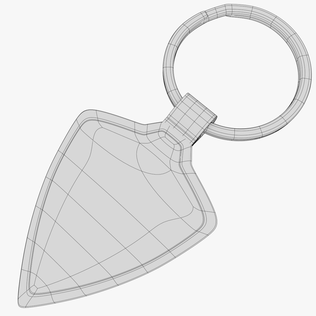 Keyring Ring Keys 3d Model