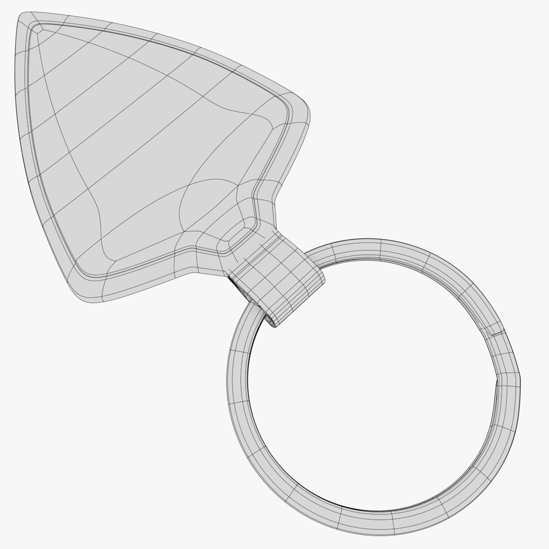 Keyring Ring Keys 3d Model
