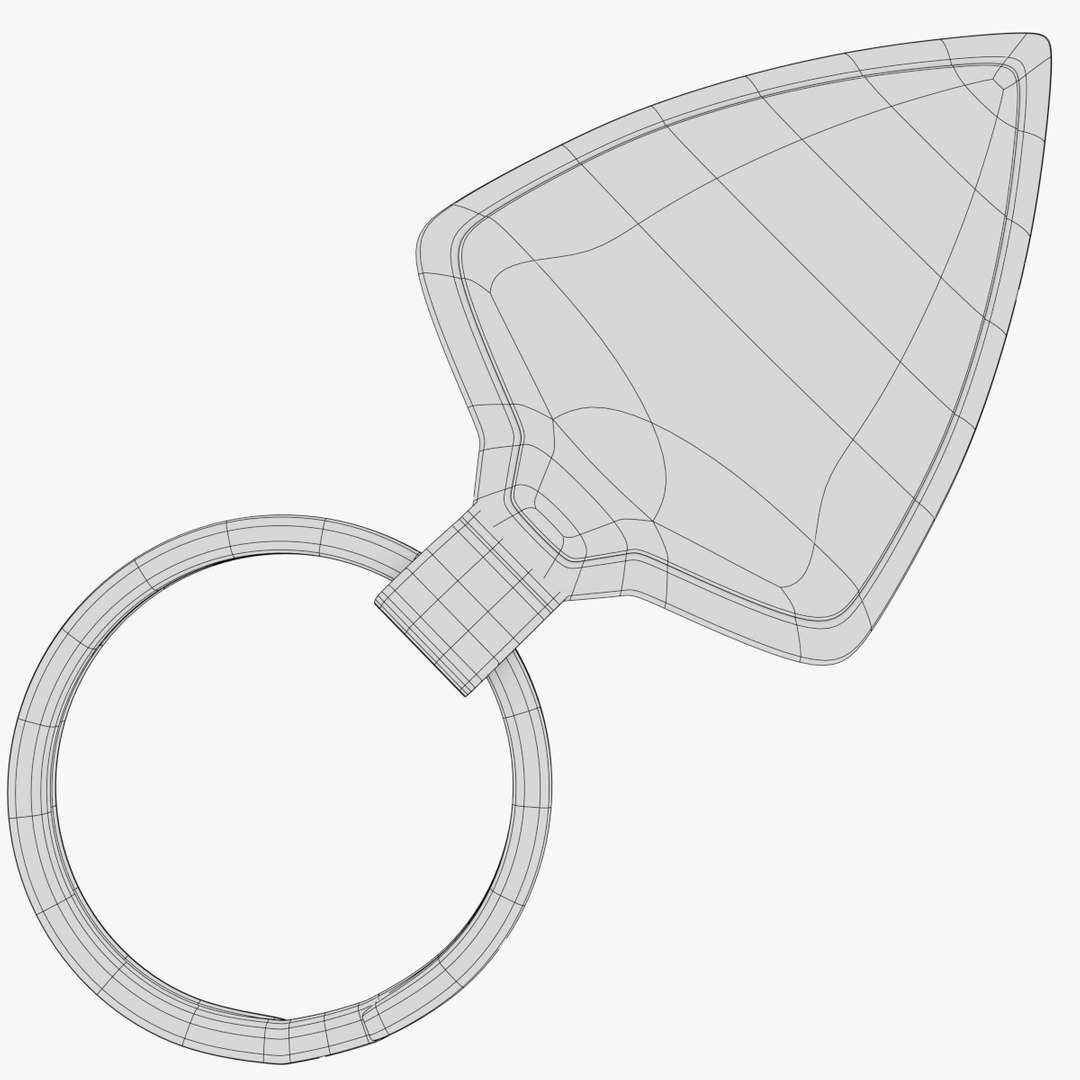 Keyring Ring Keys 3d Model