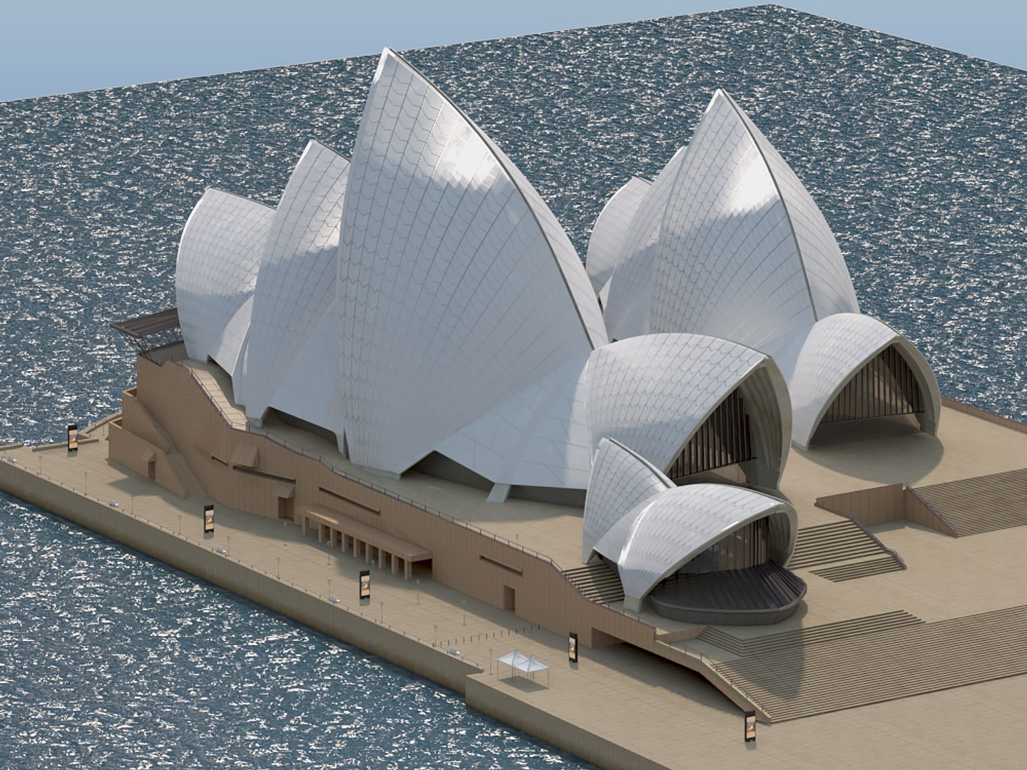 3d model sydney opera house